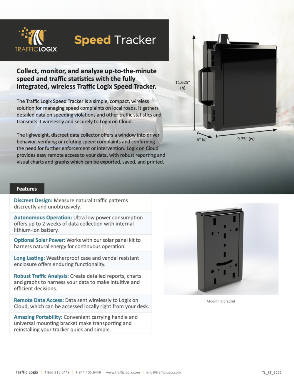 Speed Tracker - Traffic Logix