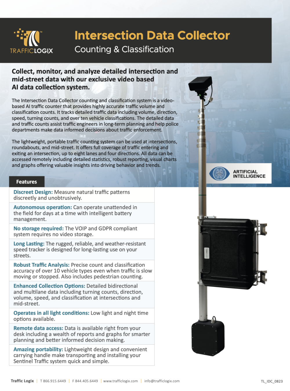Convert Traffic Flow into Traffic Data - Integrated Camera System